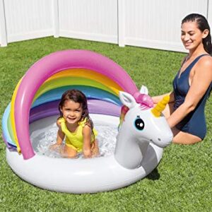 Intex Unicorn Baby Pool, 50in x 40in x 27in, for Ages 1-3