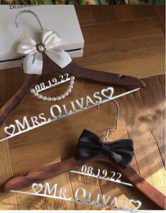 bride hanger,wedding dress hanger, wedding gift, groom hanger for tuxedo or suit,bridesmaid hanger, personalized hanger, unique hanger, custom hanger,bride hanger wedding dress