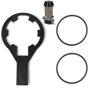 ar-pro chlorinator wrench opener with clx200k o-rings - 1 piece chlorinator lid wrench and 2 pieces o-rings for hayward cl200, cl220, and cl2002s - made of 50% more durable plastic