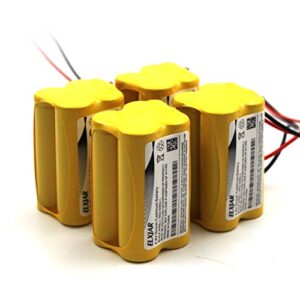 (4-pack) 4.8v 700mah bl93nc487 ni-cd battery replacement for emergi-lite bl93nc487, exit light co baa-48r baa48r, interstate nic0186, dantona custom-43 custom43, osi osa-126 osa126 bl93nc484 bl93nc485