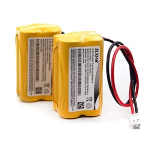 (4-Pack) 4.8V 700mAh BL93NC487 Ni-CD Battery Replacement for Emergi-Lite BL93NC487, Exit Light Co BAA-48R BAA48R, Interstate NIC0186, Dantona Custom-43 Custom43, OSI OSA-126 OSA126 BL93NC484 BL93NC485