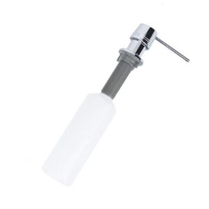 js jackson supplies soap dispenser kit for laundry tubs and kitchen sinks, zinc nozzle & head in a chrome finish, comes with extension tube 36" (3 foot) & bottle stopper, refill from the top or bottom