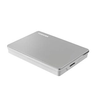 Toshiba Canvio Flex 4TB Portable External Hard Drive USB-C USB 3.0, Silver for PC, Mac, & Tablet - HDTX140XSCCA