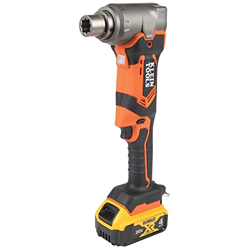 Klein Tools BAT20LW1 Right-Angle Impact Wrench Kit, 300 ft-lb, Compact and Cordless, Includes Batteries, Charger and Carrying Case