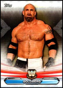 2019 topps monday night raw wwe legends of raw wrestling #lr-5 goldberg official world wrestling entertainment trading card