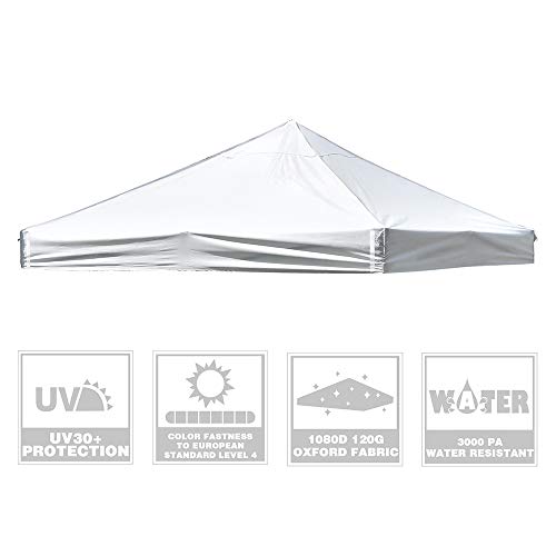 Instahibit 10x10 Replacement Canopy Pop up Canopy Top Cover UV30+ for Patio Outdoor Yard Home Picnic Camping Party