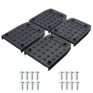 4 pcs drywall stilt replacement part, stilt sole anti-slip pads for drywall stilt sole replacement kits, rubber floor plate kit non-slip floor pads for construction painting