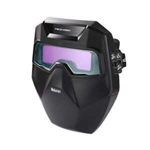 Auto Darkening Welding Goggles, View Area 4.72x1.37 Inch, Assemblable Welding Goggles with Mask Wide Shade 4/9-13, Adjustable Sensitivity Work for Cutting, Grinding for Tig Mig - TR1012