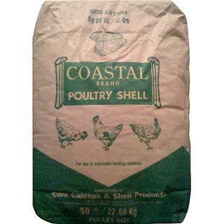 Homestead Harvest Coastal Oyster Shell Calcium Supplement – for Chickens and Ducks (50 lb)