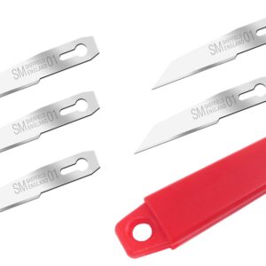 5 Blade Pack Swann Morton Heavy Duty Craft Knife Blades for SM00 and SMO-R Handles (5 each SM01 Blades)