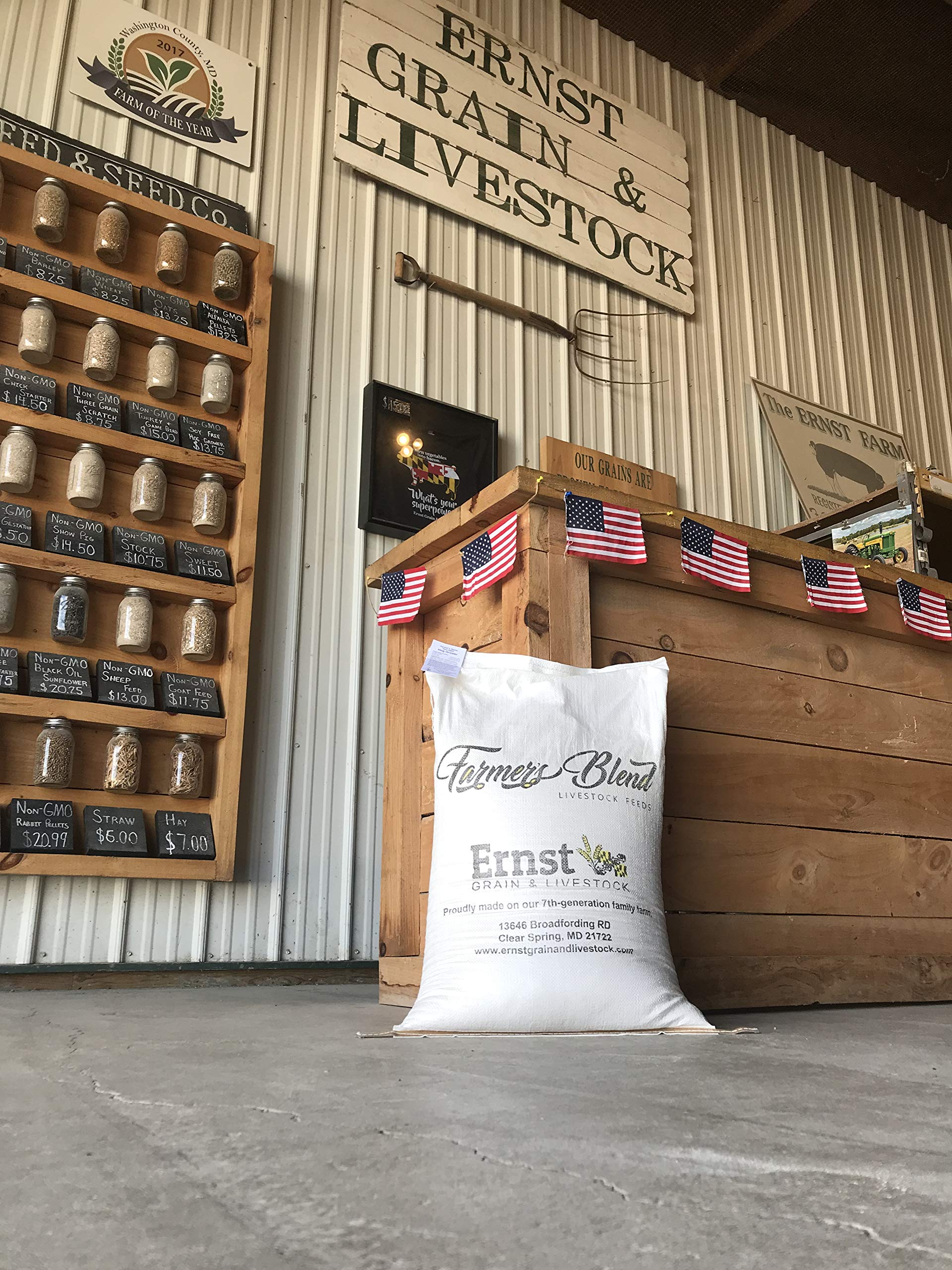 Homestead Harvest Ernst Grain Whole Corn – Perfect Feed for Deer, Squirrels, Chickens, Ducks, Rabbits, Geese, and More! (50 lb)