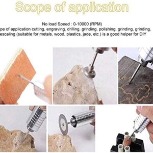 Mingfuxin Mini Table Saw Rock, Lapidary Equipment DIY Jewelry Polishing Bench Buffer Grinding Machine, 0-10000r/min with Flexible Shaft for Home Woodworking Carving Hobbies