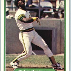 1982 Fleer #643 Rickey Henderson IA NM-MT Oakland Athletics Baseball