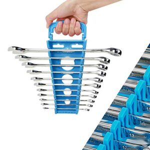 DURATECH Combination Wrench Set, Metric, 11-Piece, 8, 10, 11, 12, 13, 14, 15, 16, 17, 18, 19mm, 12-Point, CR-V Steel, Organized in Wrench Holder