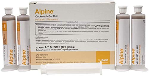 BASF 791899 Alpine Rotation 1 Cockroach Gel, 4 Tubes