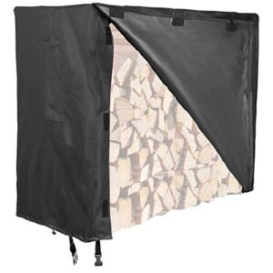 patiosguard 4ft firewood log rack cover, 600d heavy duty with waterproof pvc lining (4-feet: 48" l x 24" w x 42" h)