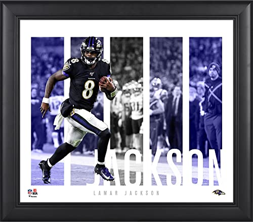 Lamar Jackson Baltimore Ravens Framed 15" x 17" Player Panel Collage - NFL Player Plaques and Collages