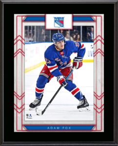 adam fox new york rangers 10.5" x 13" sublimated player plaque - nhl player plaques and collages