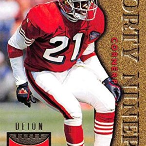 1995 SkyBox Premium Football #120 Deion Sanders San Francisco 49ers Official NFL Trading Card From Fleer/Skybox