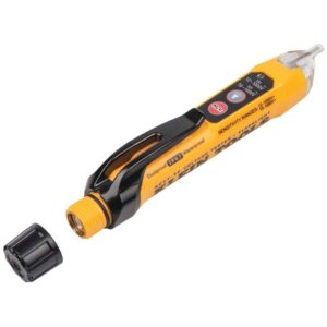 Klein Tools NCVT3P Dual Range Non Contact Voltage Tester, 12 - 1000V AC Pen, Flashlight, Audible and Flashing LED Alarms, Pocket Clip green