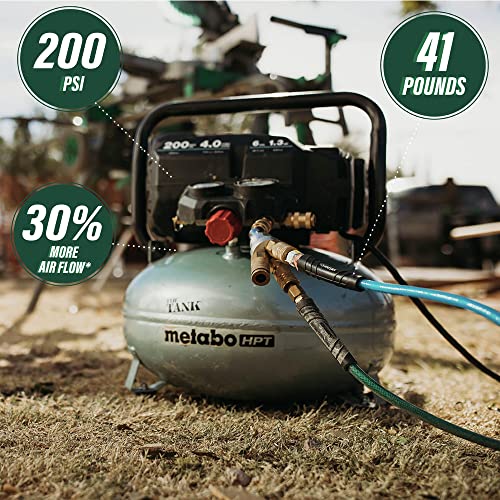 Metabo HPT Air Compressor | THE TANK™ | 200 PSI | 6 Gallon | Pancake | EC914S