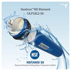 Vontron RO Membrane 50 GPD, Reverse Osmosis Water Filter Replacement Cartridge, 1.8"x11.7"