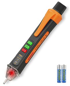 non contact voltage tester pen, electrical tools electrical tester ac 12-1000v/48v-1000v, led flashlight, buzzer alarm for live/null wire tester judgment, wire breakpoint finder