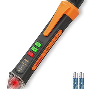 Non Contact Voltage Tester Pen, Electrical Tools Electrical Tester AC 12-1000V/48V-1000V, LED Flashlight, Buzzer Alarm for Live/Null Wire Tester Judgment, Wire Breakpoint Finder