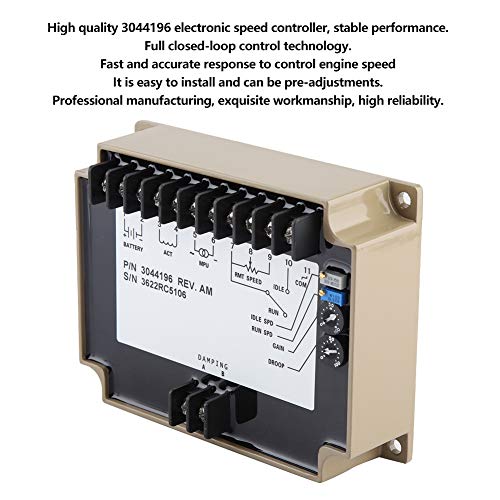 Fafeicy Generator Speed Controlle, Electronic Speed Controller Governor 3044196 Generator Speed Control Board for Input Multiple Machines or Special Purpose Machines