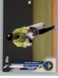 2020 topps pro debut #pd-80 ronny mauricio columbia fireflies mlb baseball card nm-mt