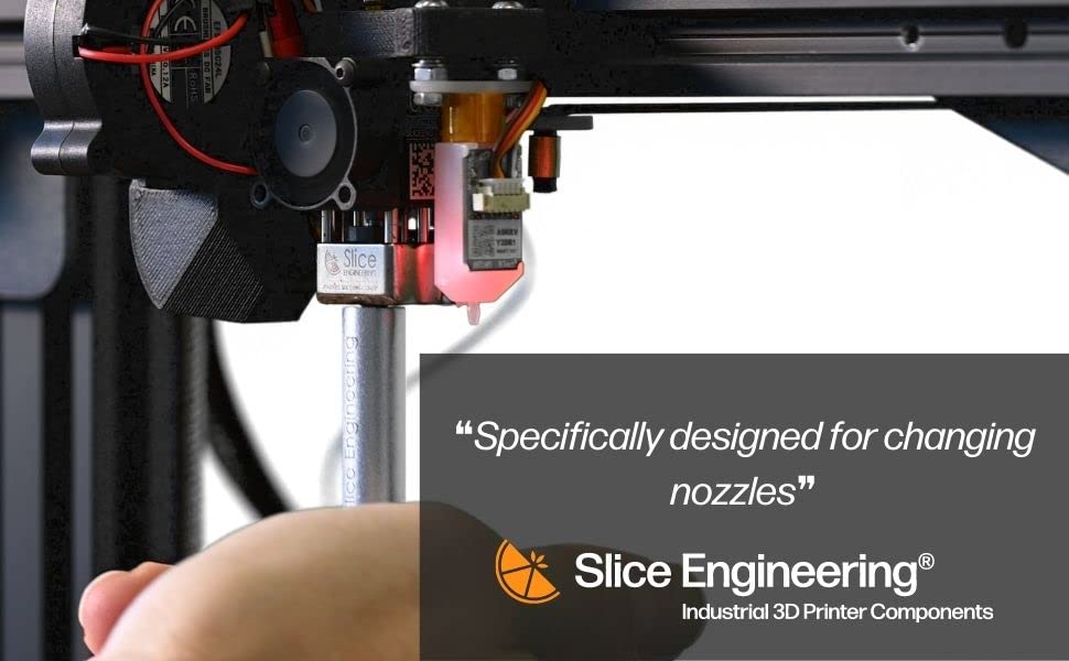 Slice Engineering Nozzle Torque Wrench: 1.5 Nm Simplifies Nozzle Changes | Hassle-Free Nozzle Swaps | Correctly Seals Nozzle Onto The Hot Block | One-Handed Nozzle Changes with Mosquito Hotends