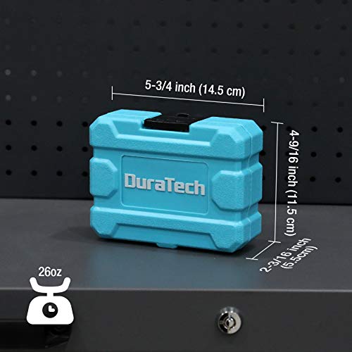 DURATECH 14-Piece External Star Impact Socket Set with Storage Case, E4 to E24, 1/4”, 3/8”, 1/2” Drive Female E-Torx Torque Socket for Working with Impact Wrench, Cr-V Steel