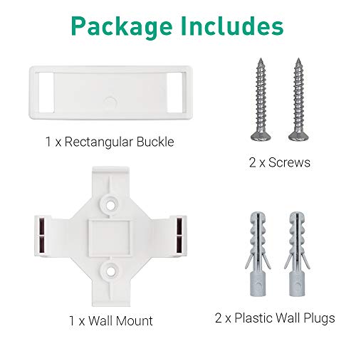 GL.iNet WiFi Router Holder Wall Mount with Screws, Compatible with GL-AR150, GL-AR150-Ext, GL-AR300M, GL-AR300M-Ext, GL-MT300N-V2 Mini Router, Networking Device Bracket, Easy to Install (White)