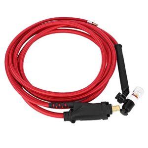 Welding Torch, NP17 TIG Torch 4 Meter TIG Welder Argon Arc Soldering Tool, 13.1ft Red Red Portable Lightweight TIG Welding Torch