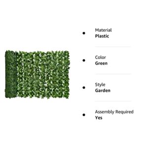 DearHouse Artificial Ivy Privacy Fence, 157.5x39in Artificial Hedges Fence and Faux Ivy Vine Leaf Decoration for Outdoor Decor, Garden Decor