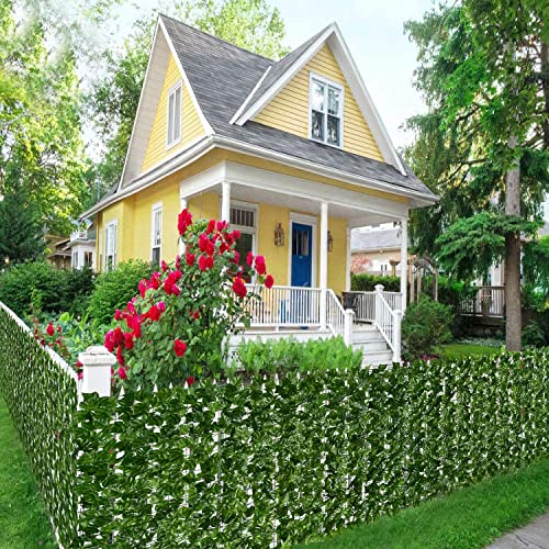 DearHouse Artificial Ivy Privacy Fence, 157.5x39in Artificial Hedges Fence and Faux Ivy Vine Leaf Decoration for Outdoor Decor, Garden Decor