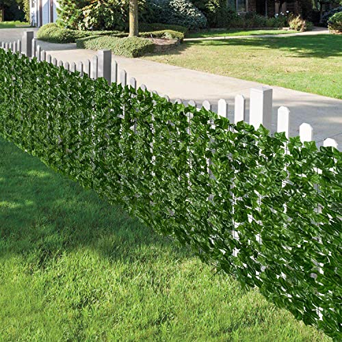 DearHouse Artificial Ivy Privacy Fence, 157.5x39in Artificial Hedges Fence and Faux Ivy Vine Leaf Decoration for Outdoor Decor, Garden Decor