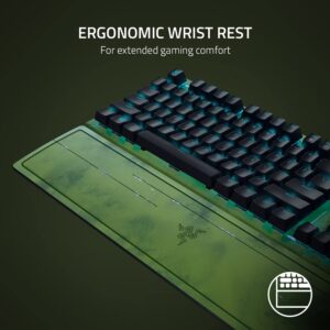 Razer BlackWidow V3 Mechanical Gaming Keyboard: Green Mechanical Switches - Tactile & Clicky - Chroma RGB Lighting - Compact Form Factor - Programmable Macros - Halo Infinite