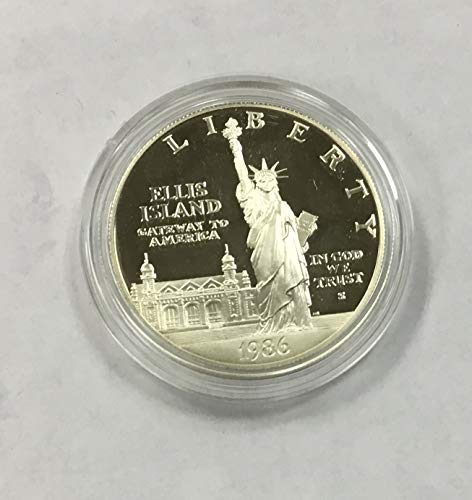 1986 S Statue of Liberty commemorative Silver dollar in capsule $1 US Mint Proof