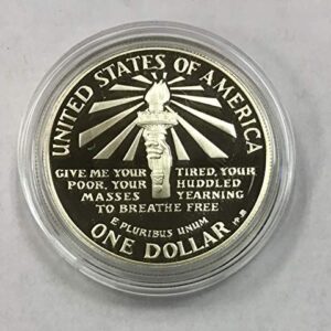 1986 S Statue of Liberty commemorative Silver dollar in capsule $1 US Mint Proof