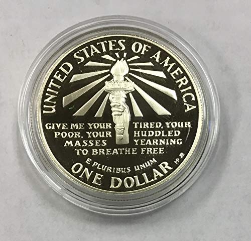 1986 S Statue of Liberty commemorative Silver dollar in capsule $1 US Mint Proof