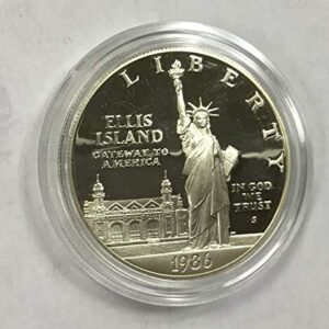 1986 S Statue of Liberty commemorative Silver dollar in capsule $1 US Mint Proof