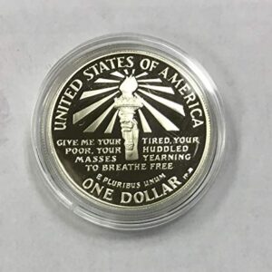 1986 S Statue of Liberty commemorative Silver dollar in capsule $1 US Mint Proof