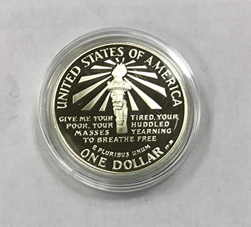 1986 S Statue of Liberty commemorative Silver dollar in capsule $1 US Mint Proof