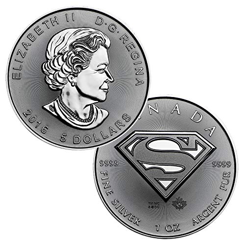 2016 Canadian Maple Leaf - Super-man Design $5 Brilliant Uncirculated