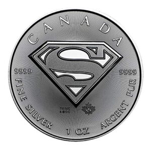 2016 Canadian Maple Leaf - Super-man Design $5 Brilliant Uncirculated