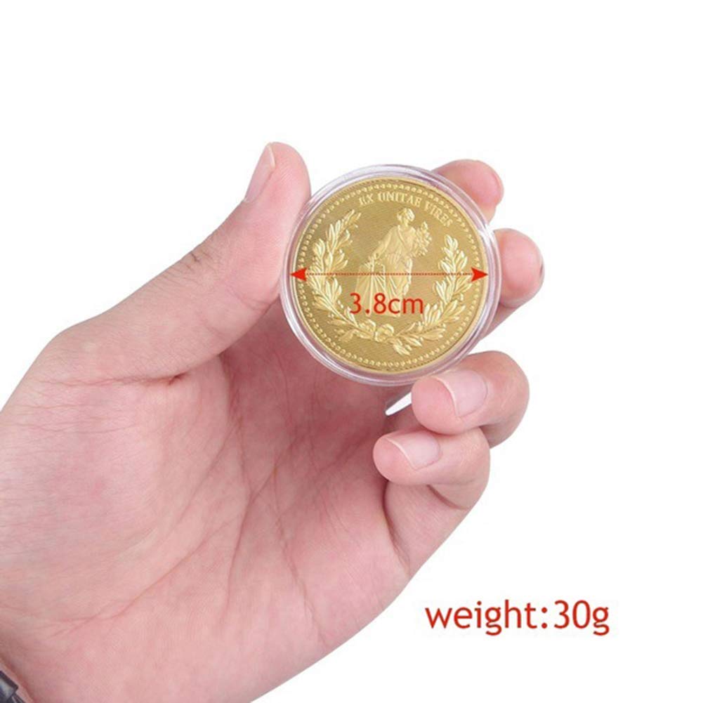 Continental Gold Coin Collecting Metal Coin (5 pcs)