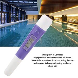 Ymiko PH-037 Waterproof Digital PH Meter Portable Water PH Tester for Food Processing, Paper Industry, Swimming Pool and School