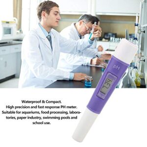 Ymiko PH-037 Waterproof Digital PH Meter Portable Water PH Tester for Food Processing, Paper Industry, Swimming Pool and School