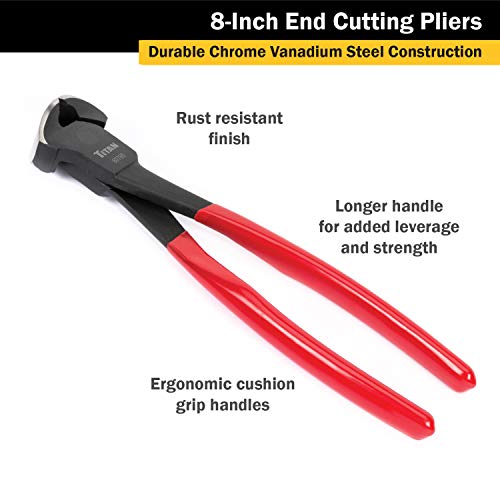 Titan 60785 8-Inch End Cutting Pliers